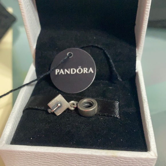 Pandora | Jewelry | Authentic Pandora Graduation Hat Charm Preowned ...